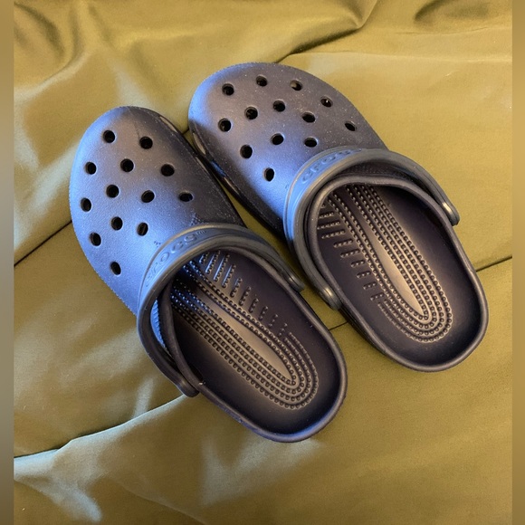 CROCS | Shoes | Crocs Classic Dark Blue Clogs | Poshmark